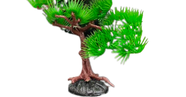 ΔΙΑΚΟΣΜΗΤΙΚΑ ΦΥΤΑ ΕΝΥΔΡΕΙΟΥ BONSAI ΚΑΦΕ ΜΕ ΠΡΑΣΙΝΟ AQUARISTIC 18CM