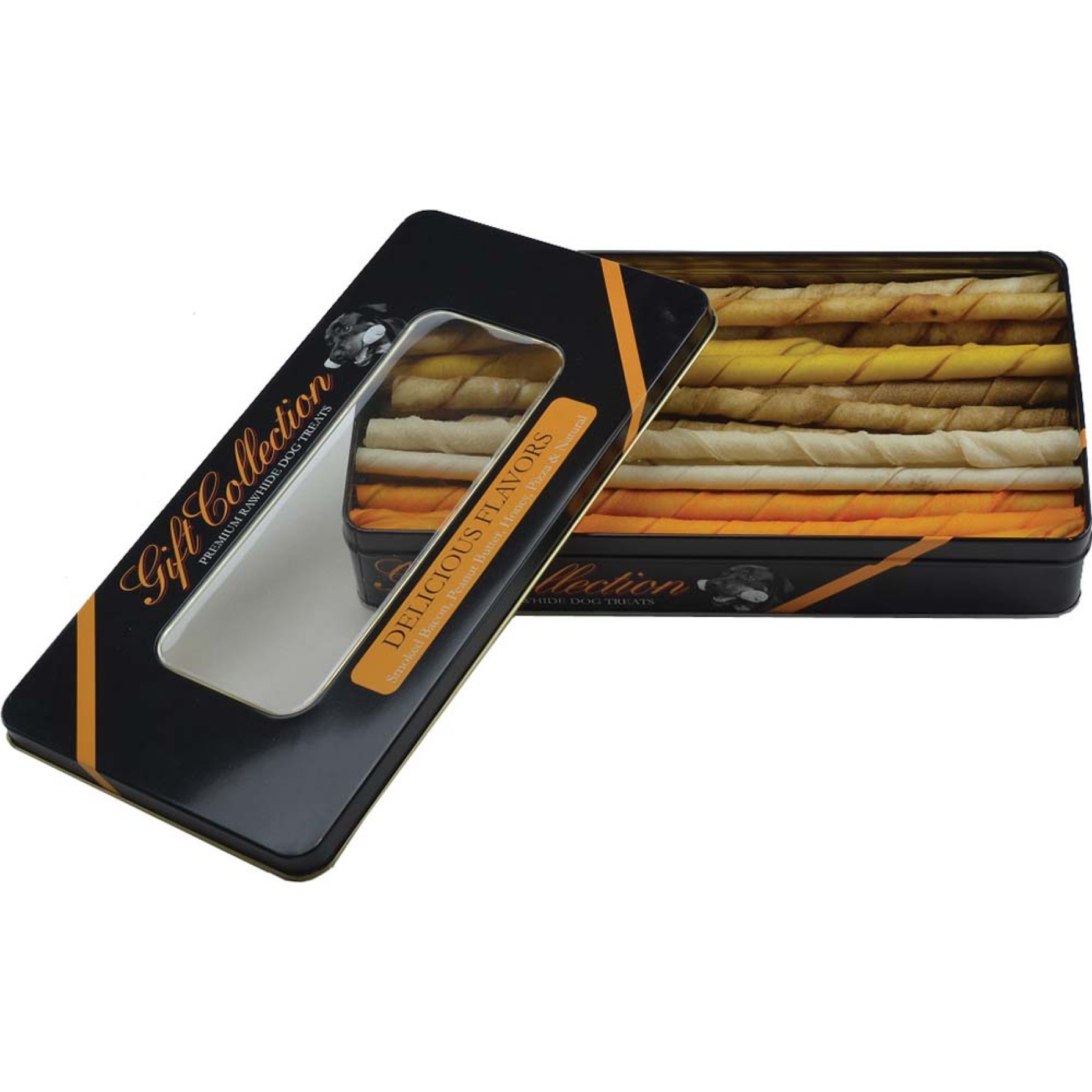 BRAVO DELUXE TIN BOX MIX TWISTED STICKS 12,5CM