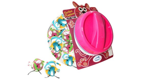 ΠΑΙΧΝΙΔΙ ΓΑΤΑΣ CANDY STRIPE MICE TOY