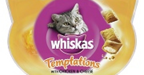 WHISKAS TEMPTATION CHICKEN & CHEESE 60GR (MT)