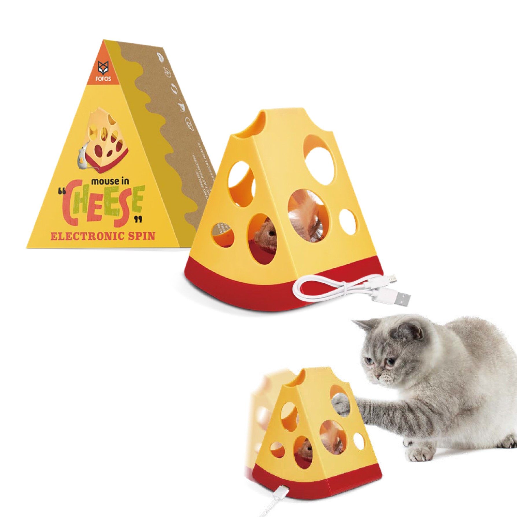 FO ΠΑΙΧΝΙΔΙ ΓΑΤΑΣ ERRATICAT ΔΙΑΔΡΑΣΤΙΚΟ CHEESE