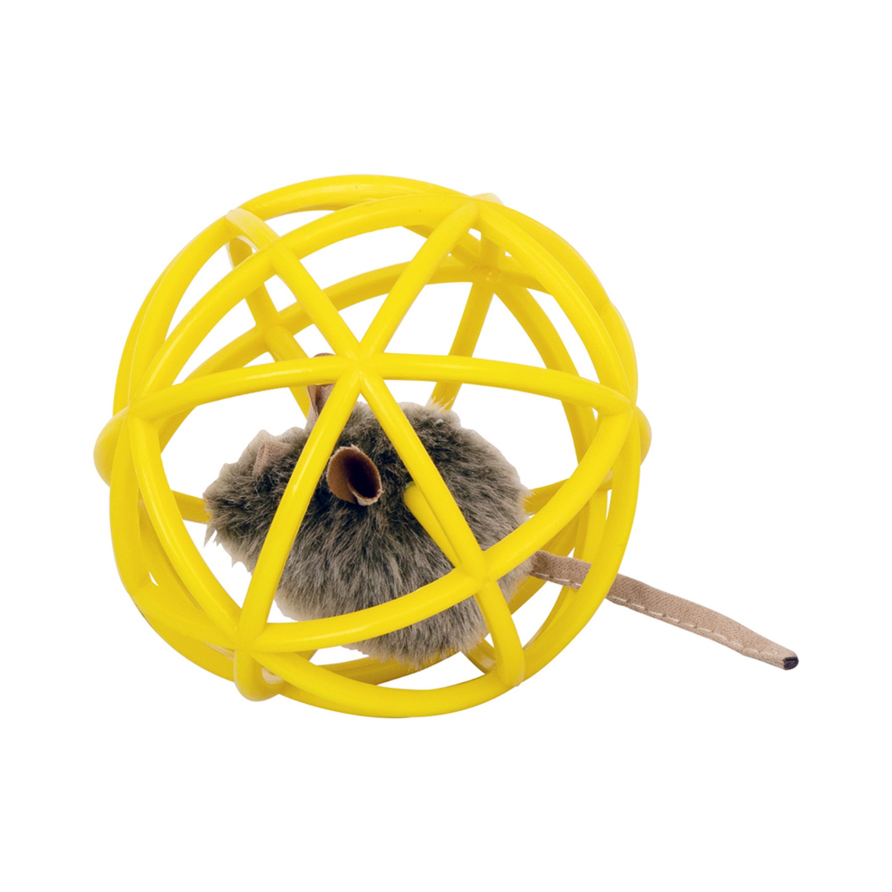PW ΠΑΙΧΝΙΔΙ ΓΑΤΑΣ CAGE BALL VIBRATING MOUSE