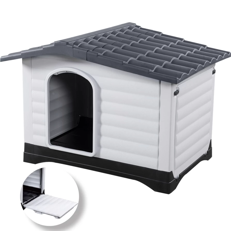 GLEE DOG HOUSE OLYMPUS GREY L87 x W72 x H77.5cm